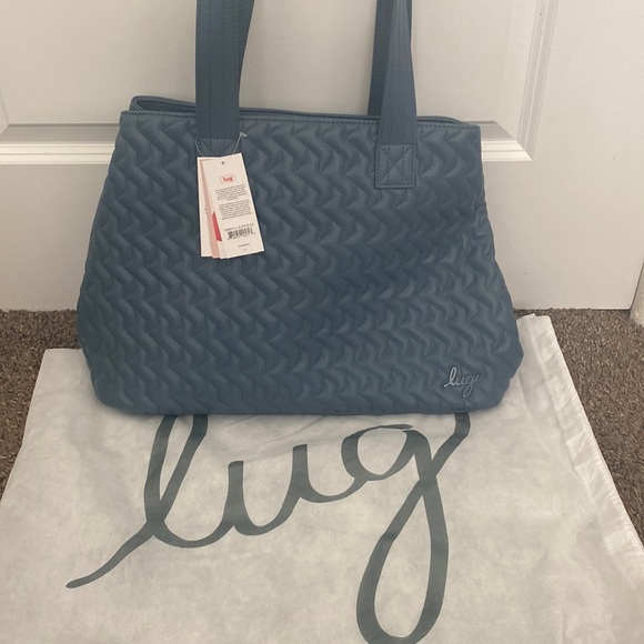 lug | Bags | New Lug Tempo Vl Tote In Slate Blue | Poshmark